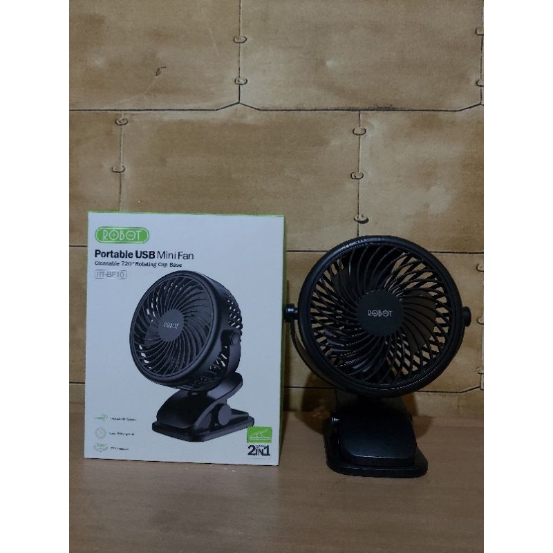 Jual NEW ARRIVAL !! ROBOT RT-BF10 Portable USB Mini Fan 2 In 1 | Shopee ...