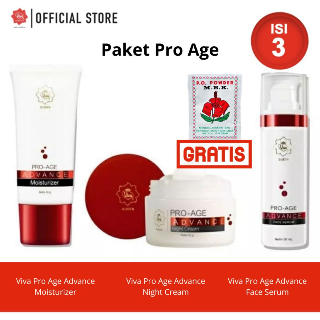 Jual Paket Viva Pro Age isi 3 Perawatan Wajah Penuaan Dini | Shopee ...