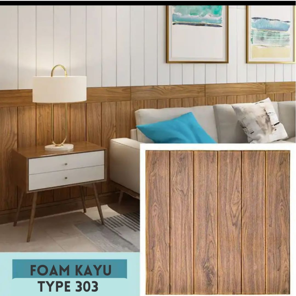 Jual Wallpaper Dinding 3D Bahan Foam Timbul Model Bata Alam dan foam ...