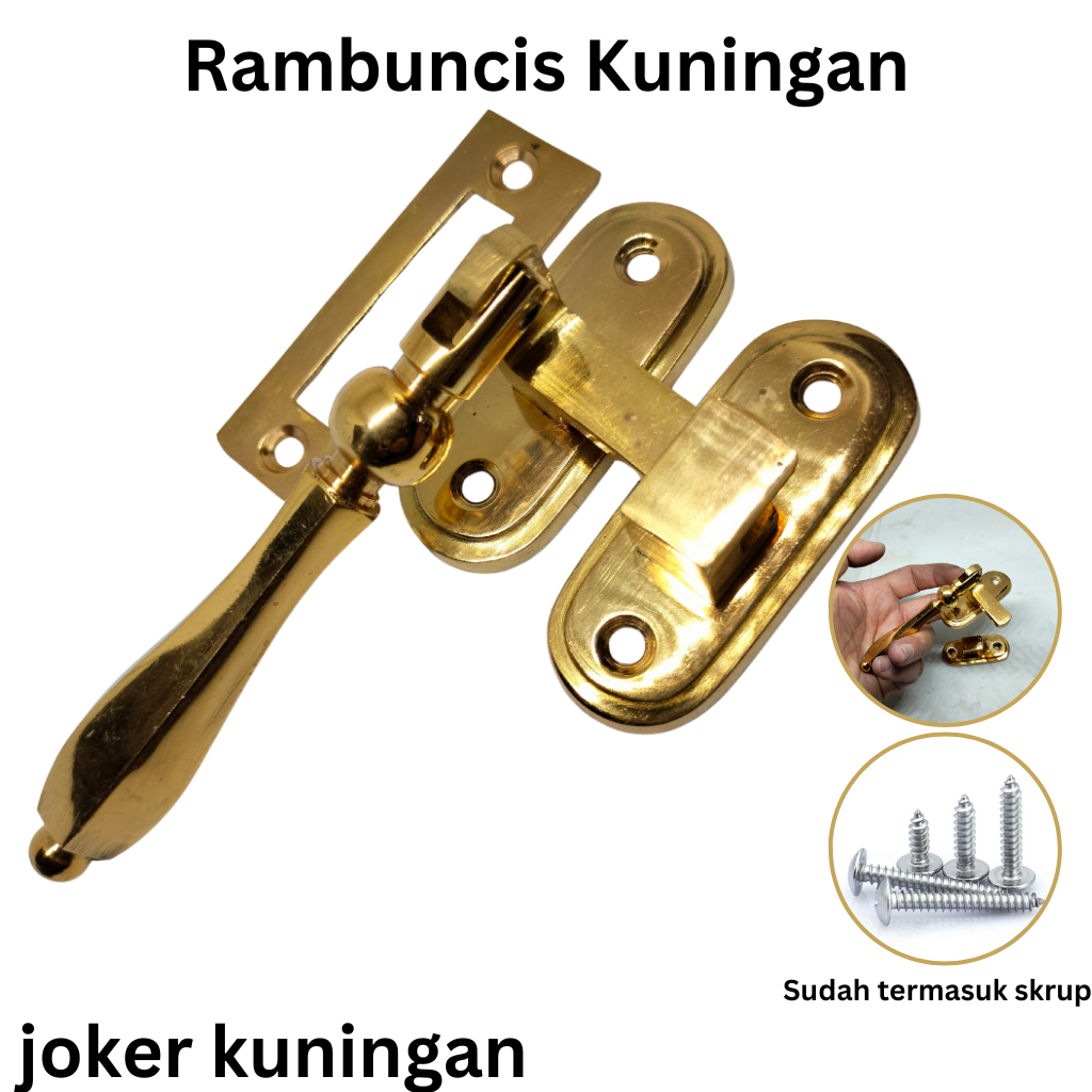 Jual Rambuncis JUMBO Kuningan Motif Blimbing GOLD Rambuncis jendela ...