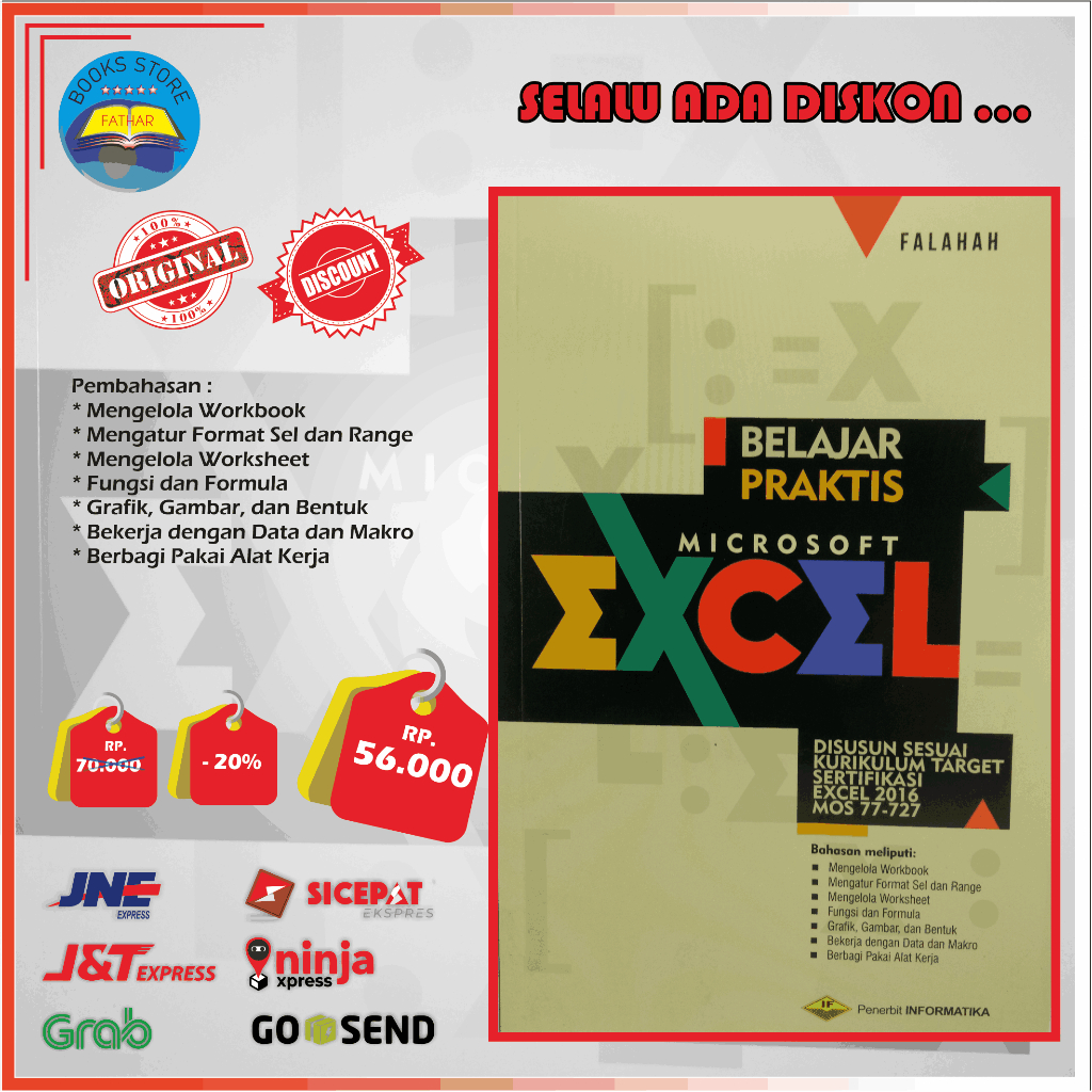 Jual Buku Belajar Praktis Microsoft Excel disusun Sesuai dengan Target | Shopee Indonesia