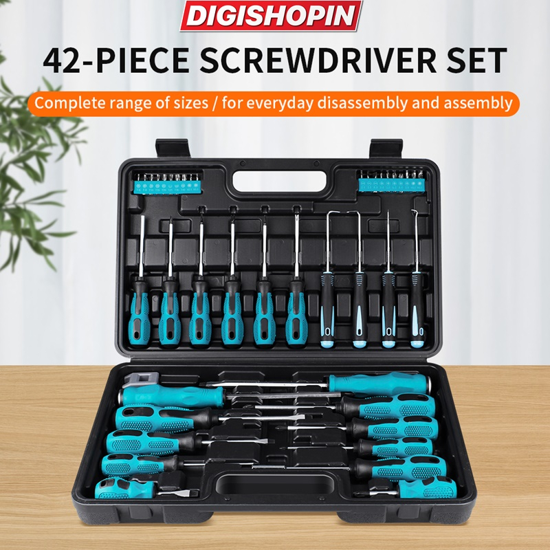 Jual TOOL BOX - Set Obeng 42 in 1 Magnetic Bits Screwdriver High ...