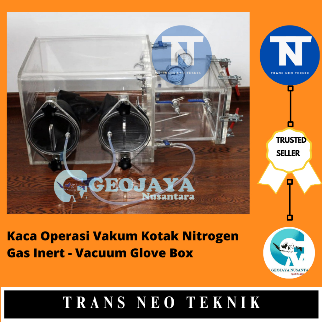 Jual Kaca Operasi Vakum Kotak Nitrogen Gas Inert - Vacuum Glove Box ...