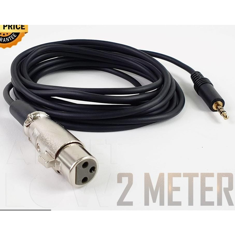 Jual kabel Mic condenser dll Kabel Mic Jack 3.5 kabel 3.5 to XLR Mic 3 ...