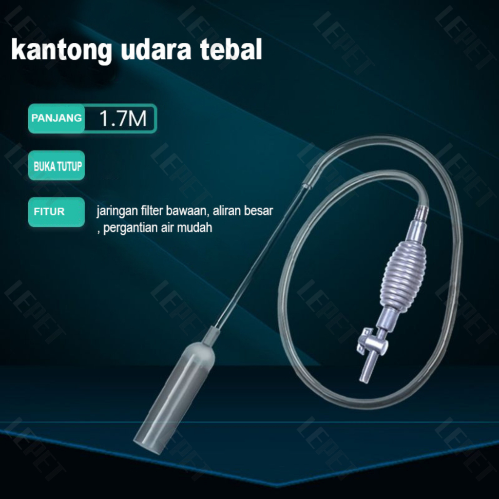 Jual LEPET Alat pembersih/pompa penyedot vakum tangki ikan bersih ...