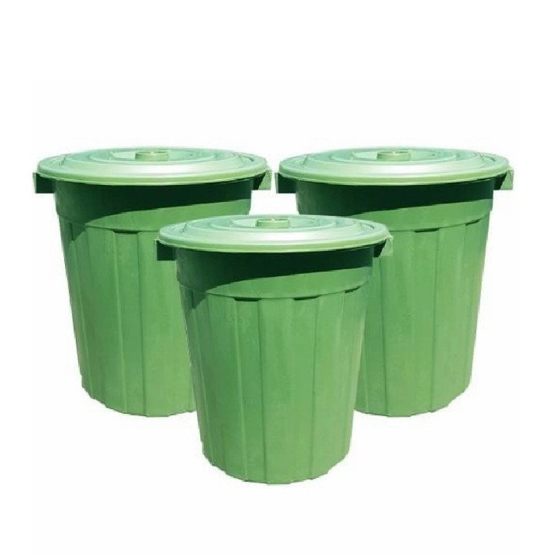 Jual Ember Tutup Plastik 80 Liter Hijau Tabitha Bahan Plastik Tebal | Shopee Indonesia