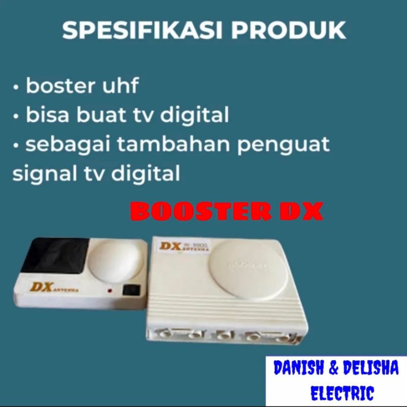 Jual Booster antena DX-W9900 original PF buster tv digital stb set top ...