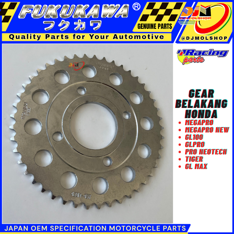 Jual FUKUKAWA Gear Belakang Gir Racing Megapro GL Pro GL100 Neotech ...