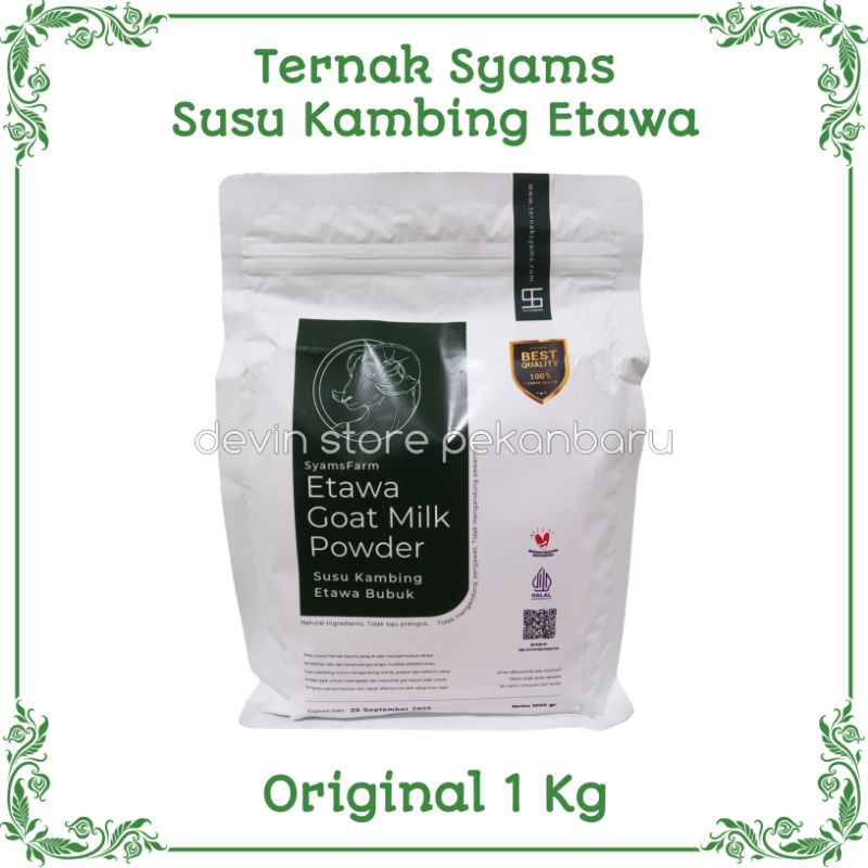 Jual Ternak Syams Susu Kambing Etawa Bubuk 1 Kg | Shopee Indonesia