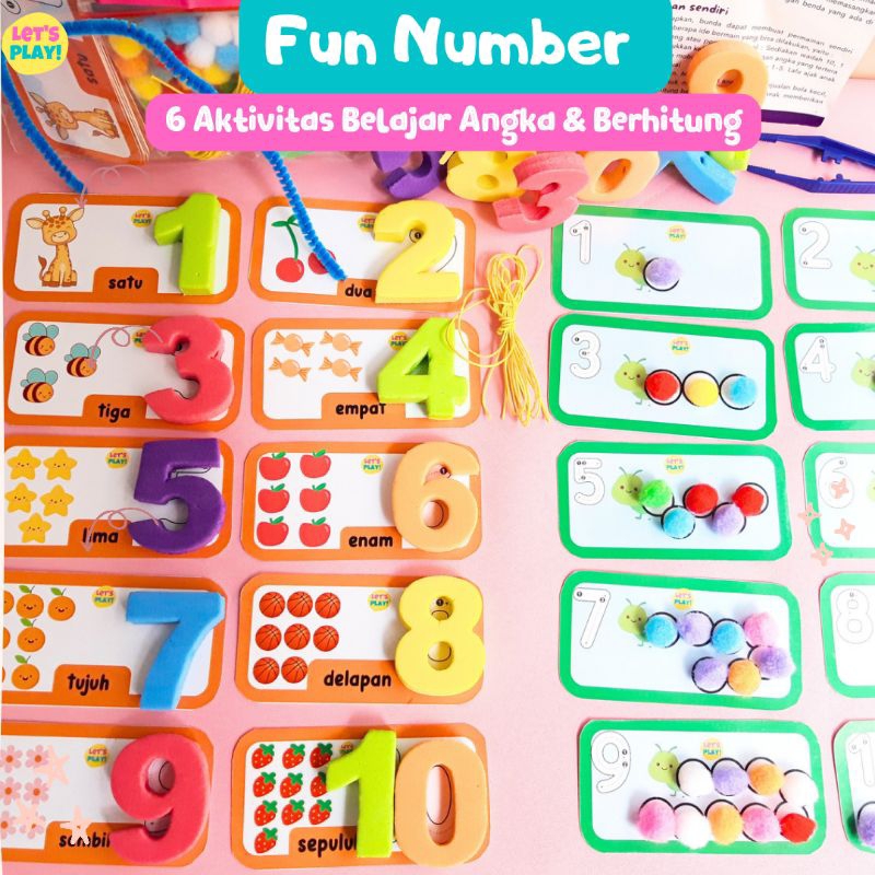 Jual SUPER PROMO 8.8! LETS PLAY Fun Number paket mainan edukasi anak ...