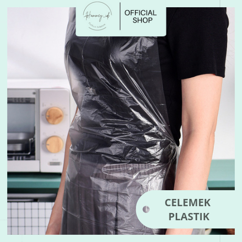 Jual HOMMEY ID - APRON CELEMEK PLASTIK DISPOSABLE | Shopee Indonesia