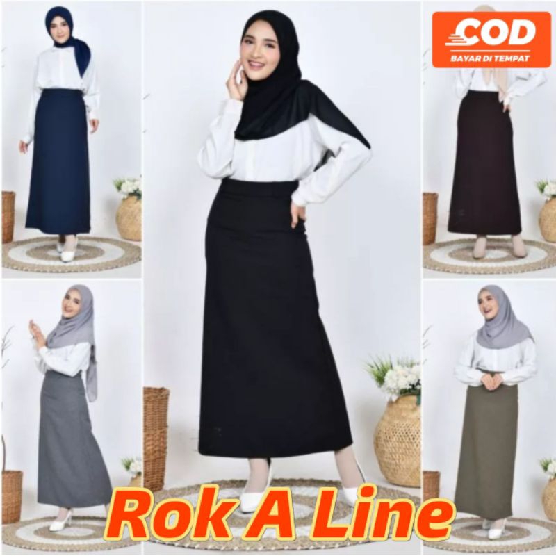 Jual ROK A line Rok ospek rok kerja panjang rok kantor rok guru ...