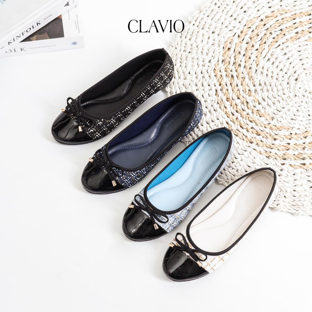 Jual CLAVIO Clarissa Sepatu Wanita Flat Shoes Super Empuk | Shopee ...