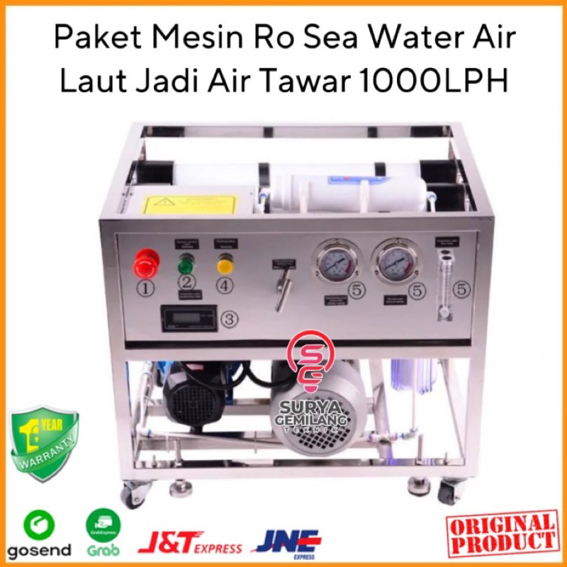 Jual Paket Mesin Ro Sea Water Air Laut Jadi Air Tawar 1000Lpd Ro Sea Water | Shopee Indonesia
