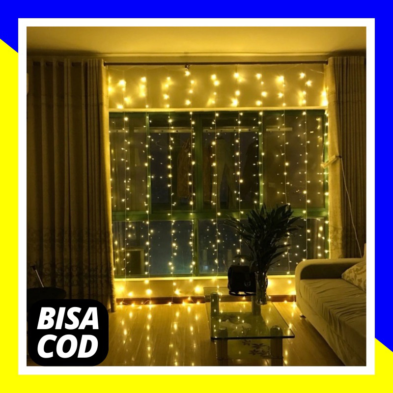 Jual Lampu Hias Gorden String Lights Wedding Decoration 3x3 Meter ...
