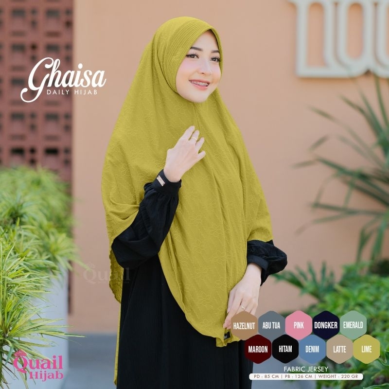 Jual Jilbab Ghaisa Original Quail Hijab | Shopee Indonesia