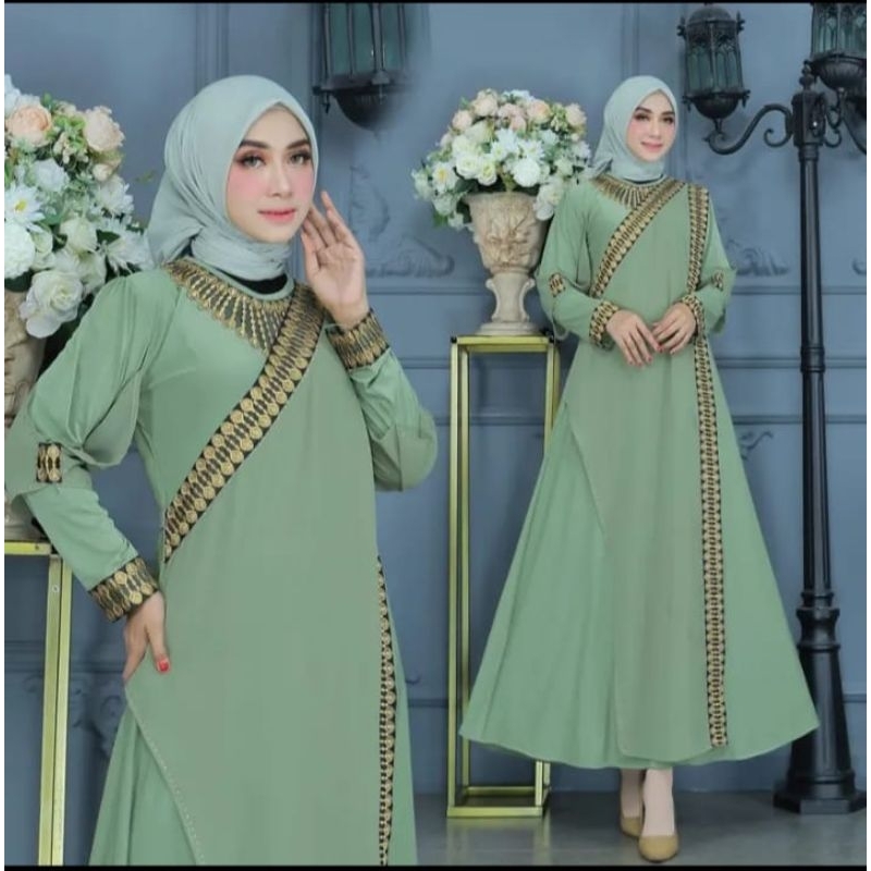 Jual GAMIS ABAYA TURKI MEDINA SERIES JERSEY PREMIUM | Shopee Indonesia
