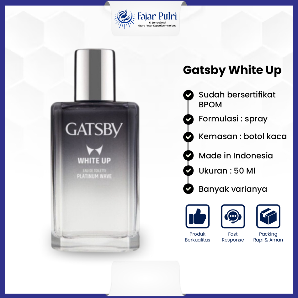 Jual Parfum Pria Gatsby White Up 50 Ml Minyak Wangi Parfume Tahan Lama ...