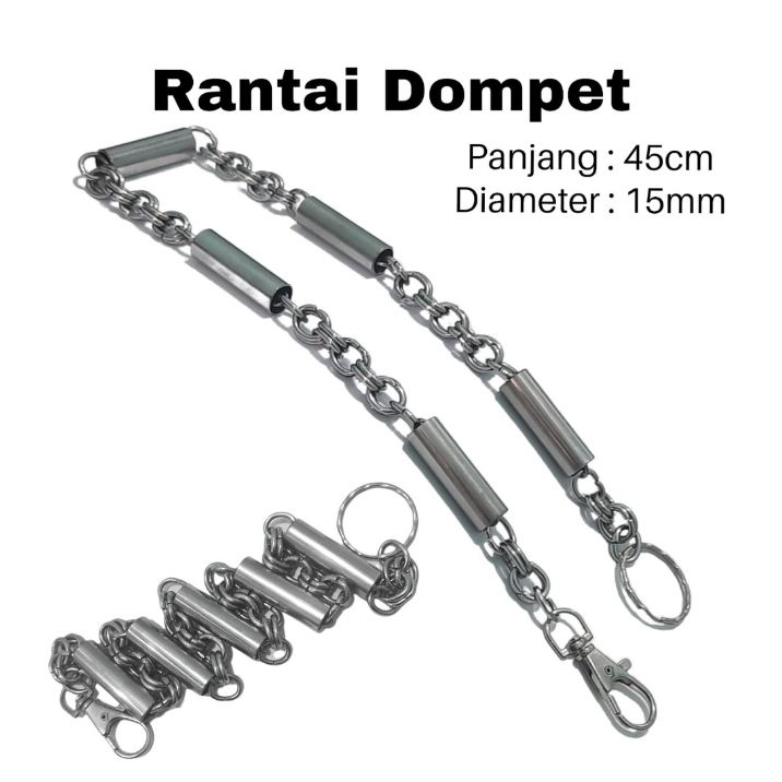 Jual Rantai Dompet Pria Punk Keren Tali Pengaman Stainless Anti Karat ...
