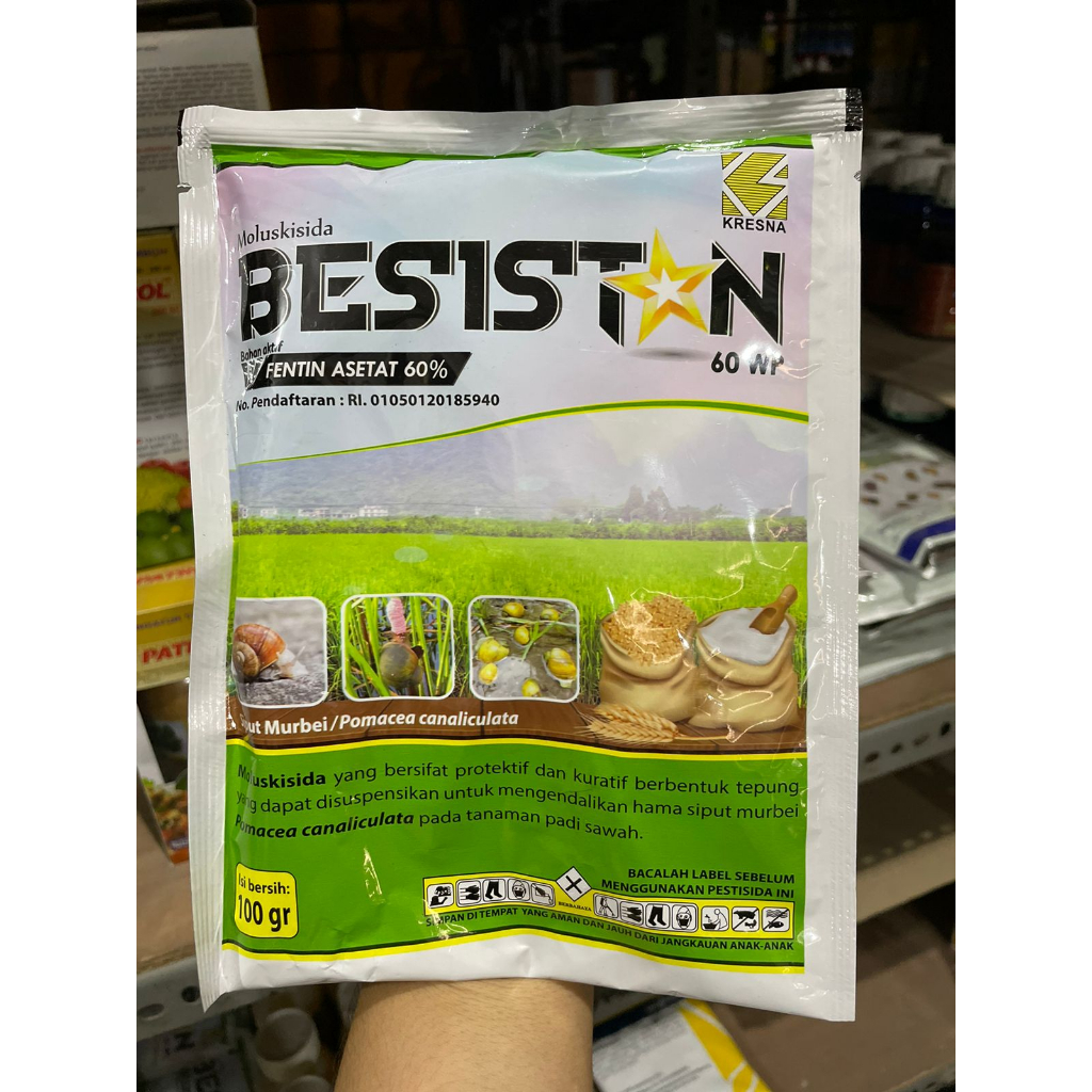 Jual Besistan 60 WP - 100 gr ( Moluskisida ) Pembasmi Keong Hama Siput ...