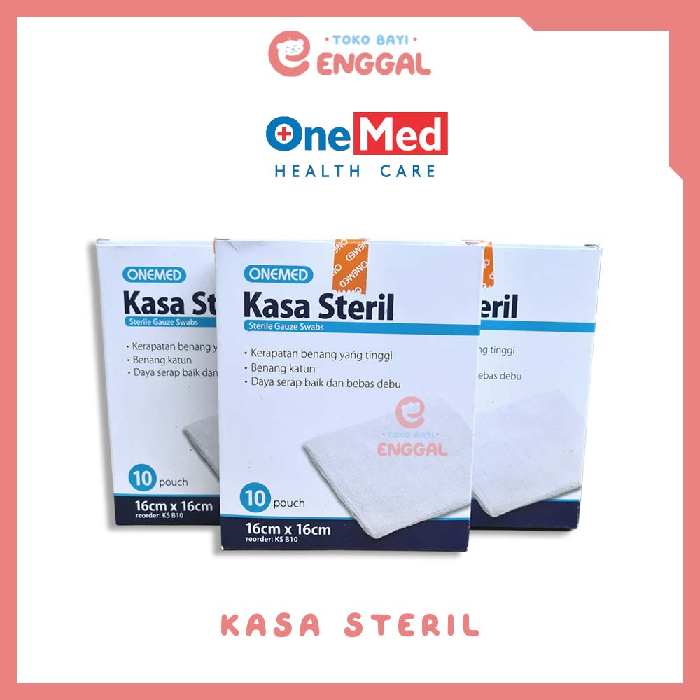 Jual OneMed Kain Kasa Steril 16cmx16cm isi 10 Pouch | Shopee Indonesia