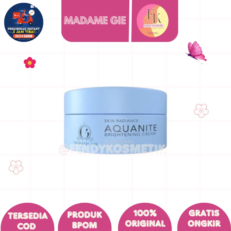 Jual FK - MADAME GIE Skin Radiance Aquanite Brightening Cream | Shopee Indonesia