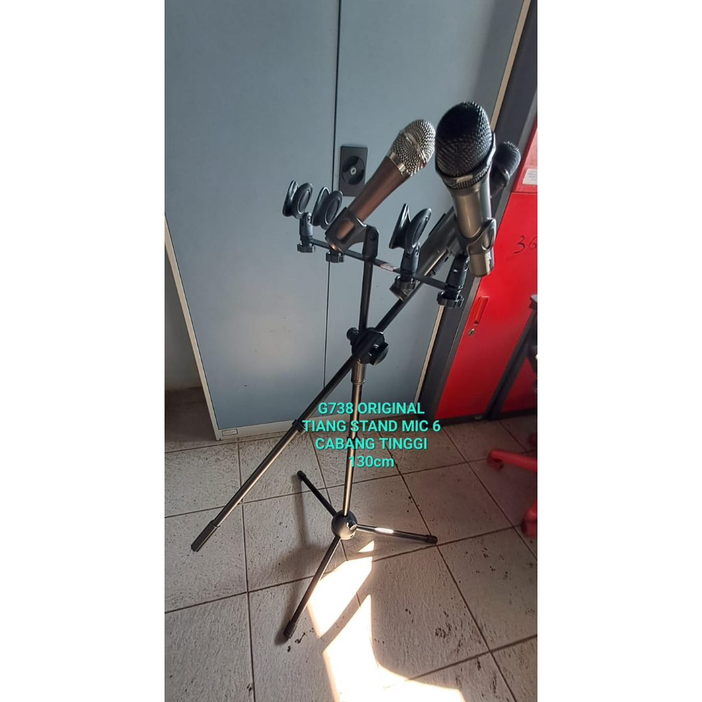 Jual G738 ORIGINAL TIANG STAND MIC 6 CABANG TINGGI 130 CM MIK MIK ...