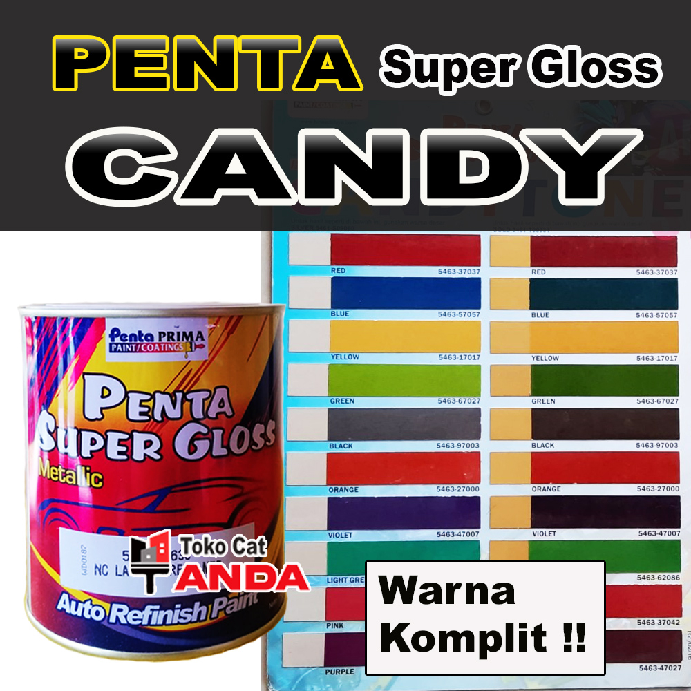 Jual Cat Penta Candy Tone - Penta Supergloss Candy Semua warna - Candy ...
