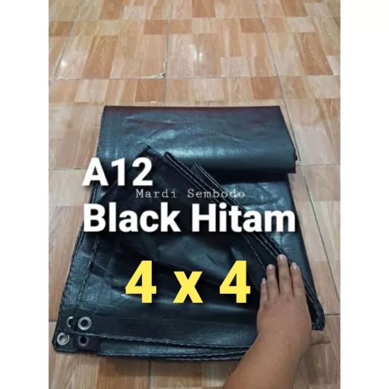 Jual Terpaulin Terpal A12 Hitam korea original 4x4 meter | Shopee Indonesia