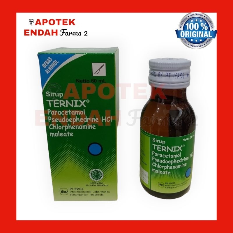 Jual TERNIX SIRUP 60ML demam batuk pilek | Shopee Indonesia