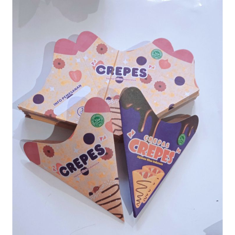 Jual Kertas Crepes 1 Pack Isi 100 Lembar / Wadah Crepes 1 Pack 4 Gambar ...