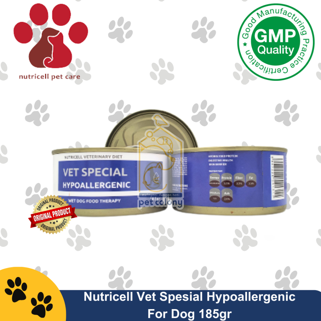 Jual Dog Food NUTRICELL VET SPECIAL Hypoallergenic 185gr | Wet Food ...