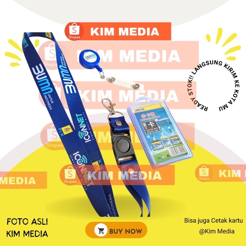 Jual Tali idcard ICONET PLN BUMN / LANYARD ICONET PLN BUMN IDCARD ...