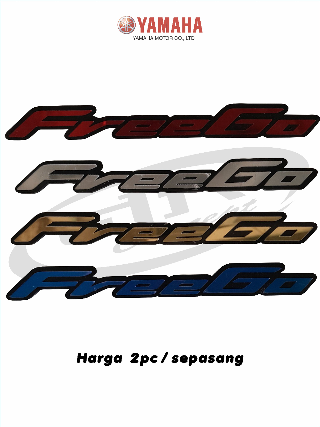 Jual Emblem Yamaha FreeGo Timbul Logo Motor 3D Akrilik Variasi bukan ...