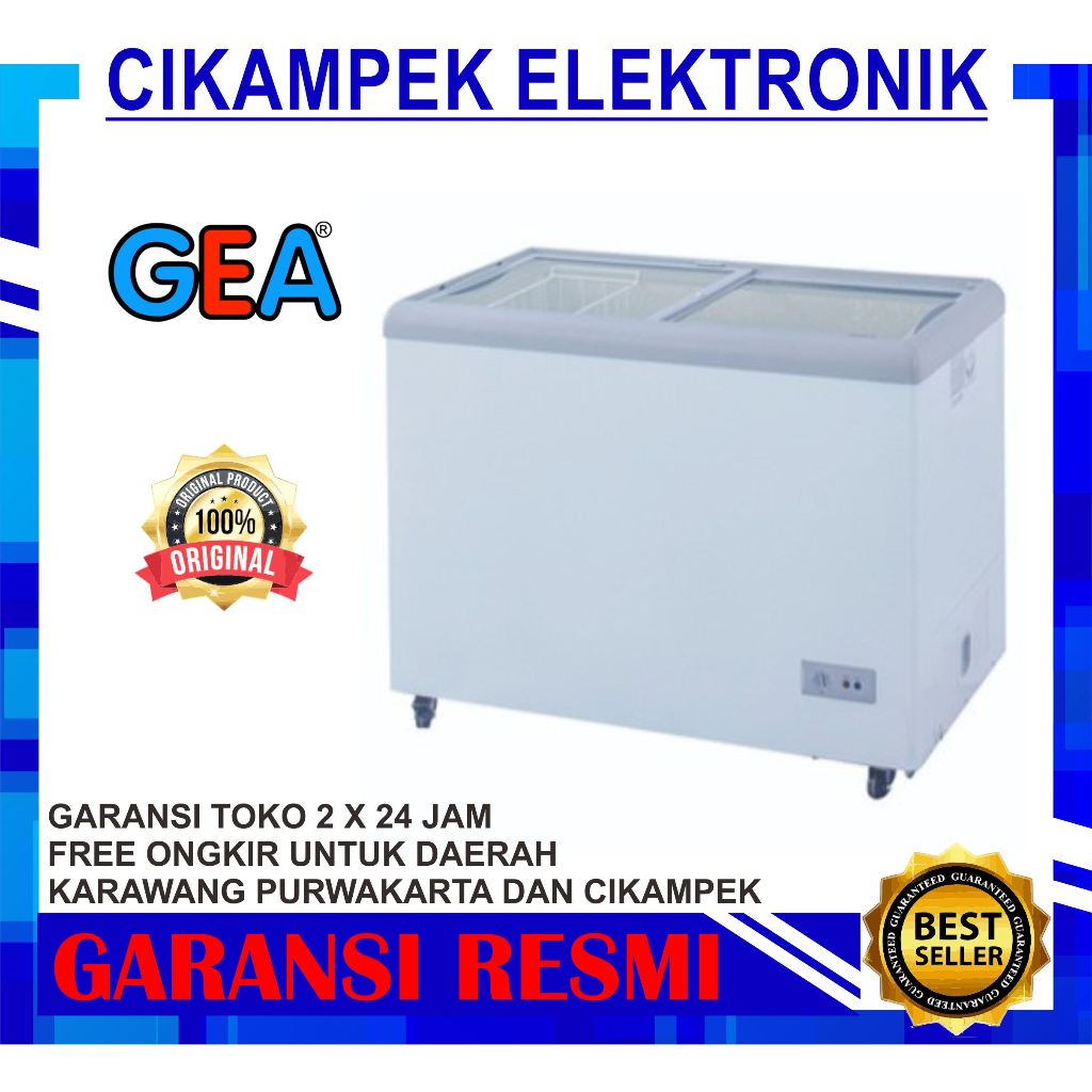 Jual Freezer Box GEA SD256 Freezer Sliding Glass / SD 256 Kaca Geser ...