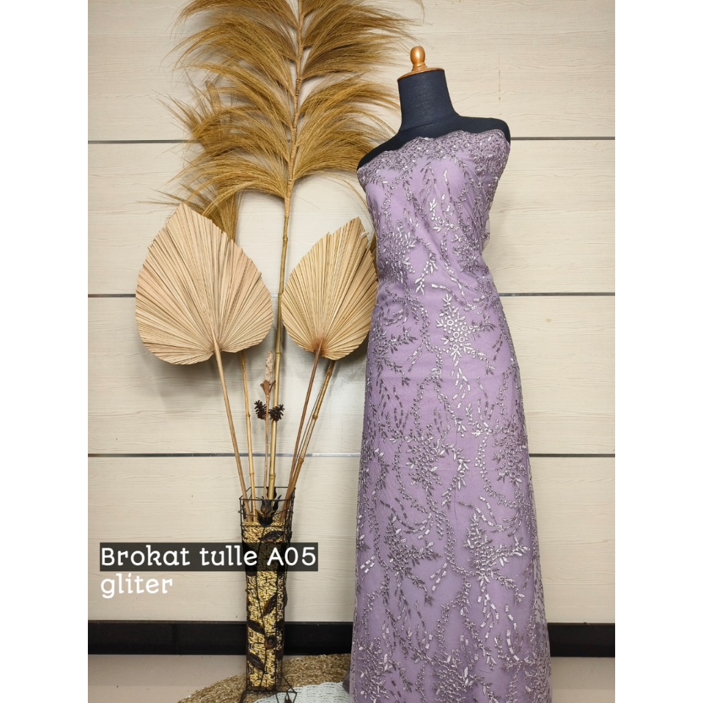 Jual BRUKAT TULLE BERGLITER BY MODELINK TEXTILE | Shopee Indonesia