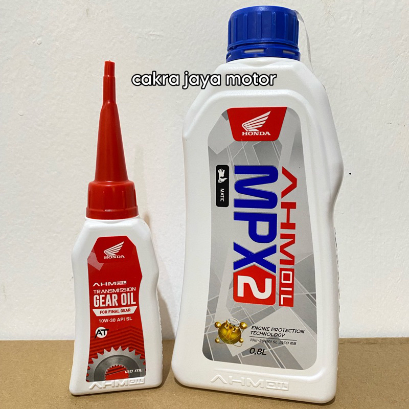 Jual Paket Hemat Oli AHM MPX2 800ml + Oli Gardan AHM Gear Oil 120ml ... Jual Paket Hemat Oli AHM MPX2 800ml + Oli Gardan AHM Gear Oil 120ml ...