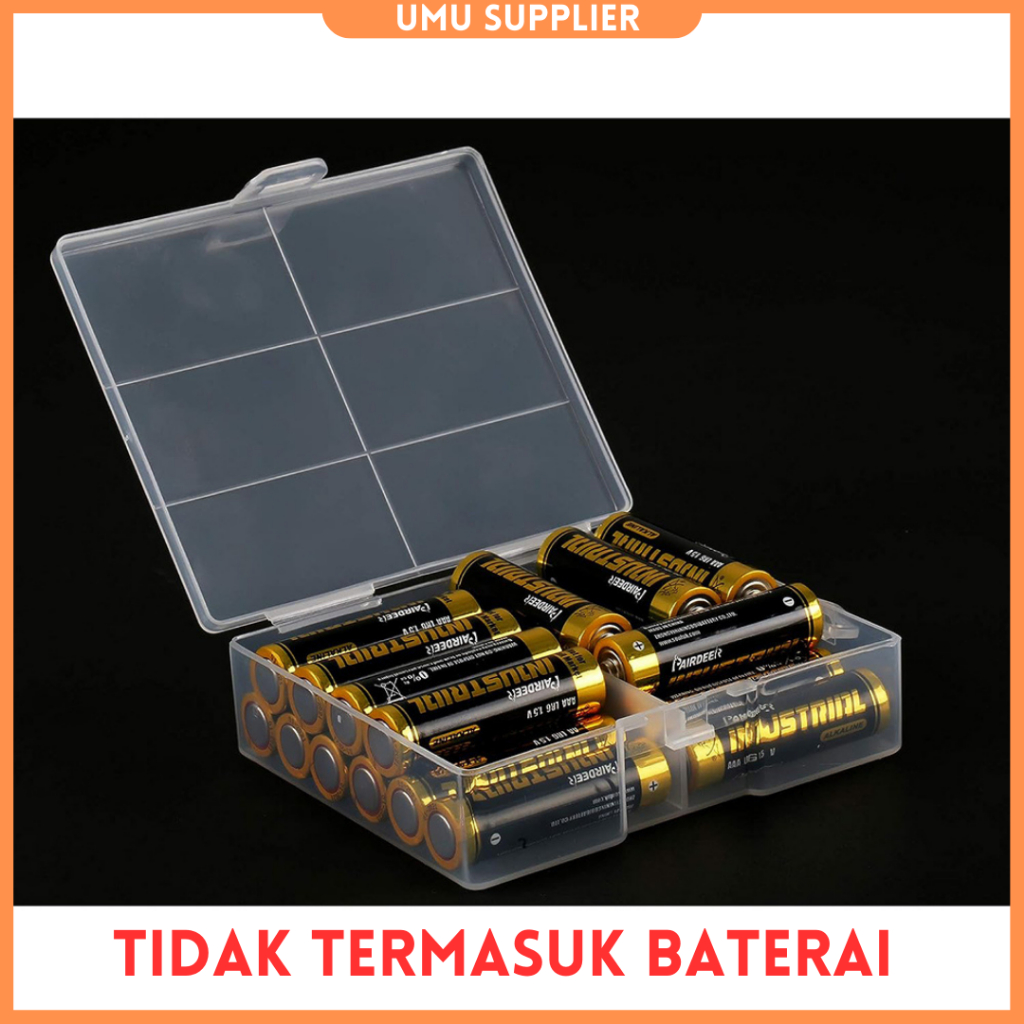 Jual (UMU SUPPLIER) XCC KOTAK BATERAI AAA A3 24 SLOT PLASTIC ...