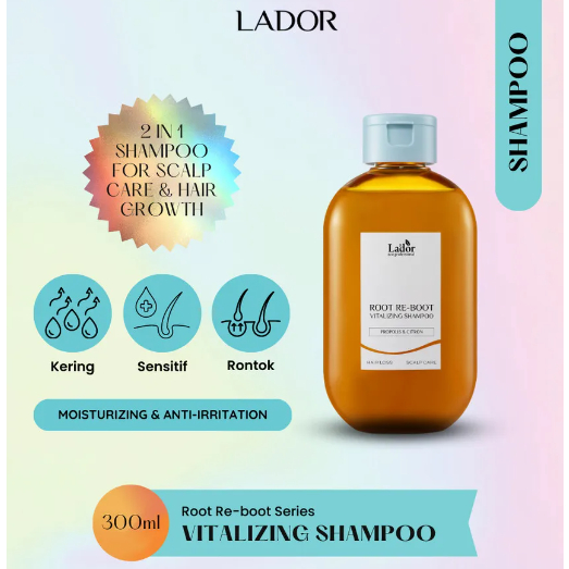 Jual Lador La'dor Root Re-boot Vitalizing Shampoo Shampo Korea Original 300mL 800ml Anti Hair ...
