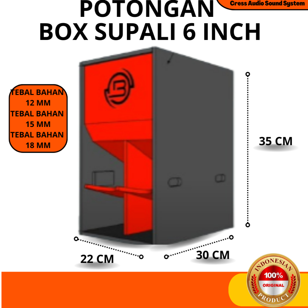 Jual POTONGAN Box SUPALI 6 Inch Bahan Triplek | Shopee Indonesia