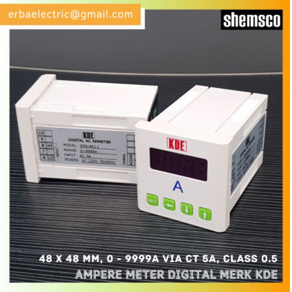 Jual KDE SFN-4K1-I Ampere Meter CT 5A Alat Ukur Arus AC Digital 48x48 ...