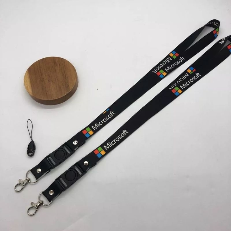 Jual Microsoft Lanyard Tali ID Card Printing 2 Sisi | Shopee Indonesia