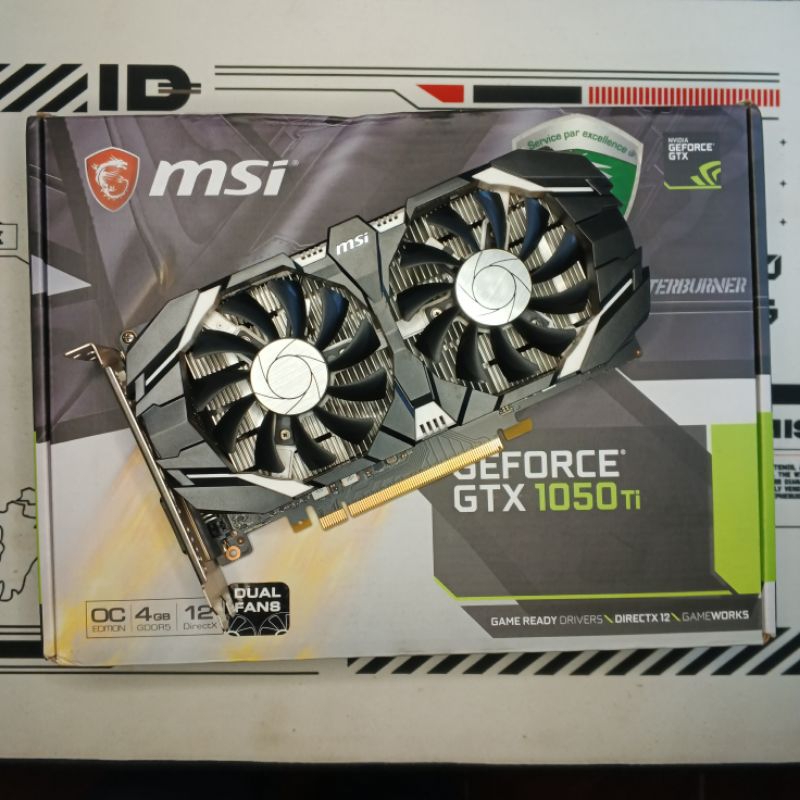 Jual MSI GTX 1050Ti 4GB Dual Fan (No Power Pin) | Shopee Indonesia