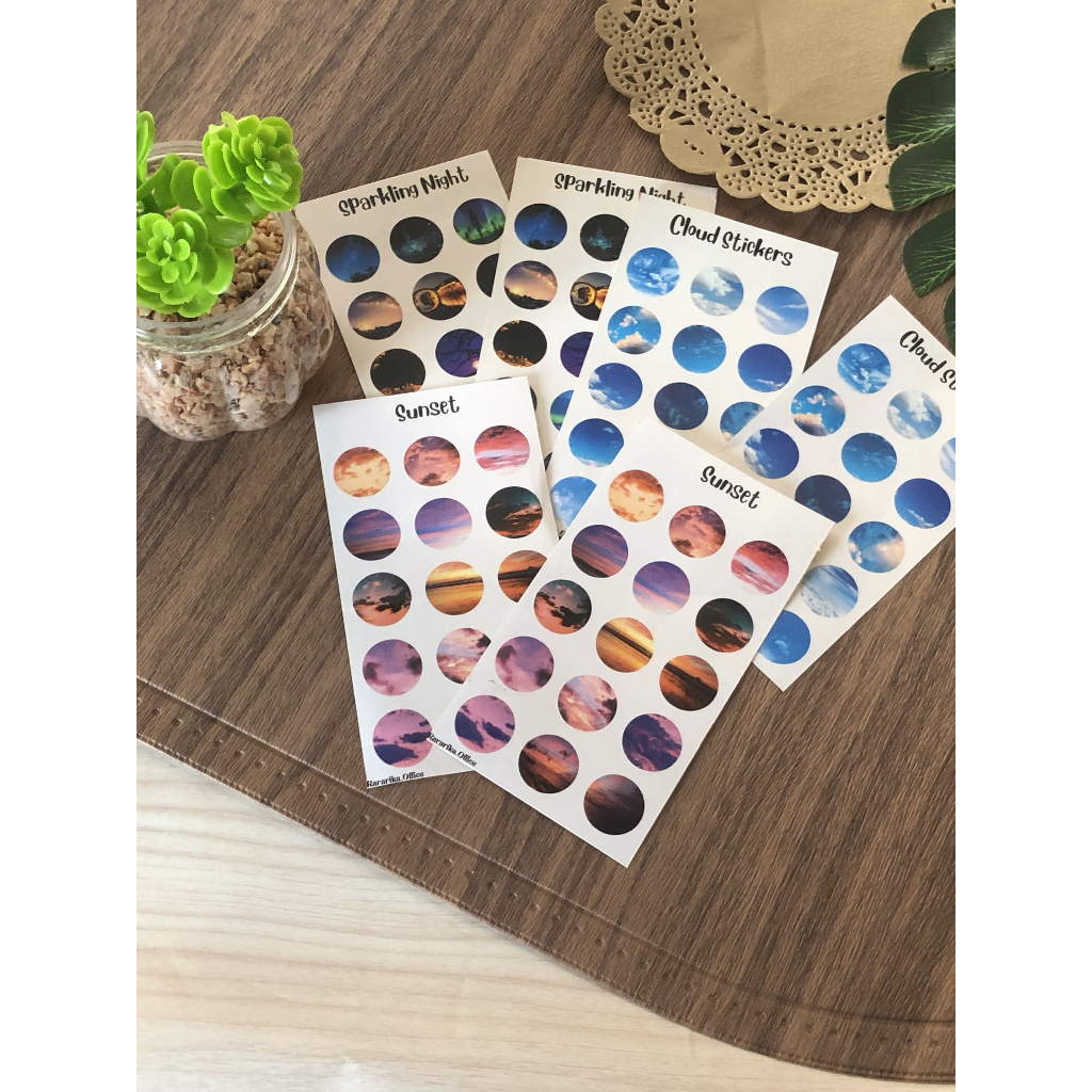Jual Clouds Sunset Stickers | Stiker cloud sunset awan dan senja ...