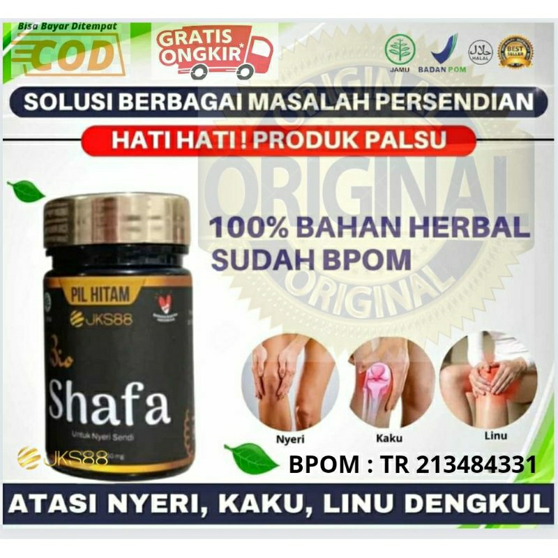 Jual Pil Hitam Herbal / BIO SHAFA / 100% Original /pereda nyeri sendi ...