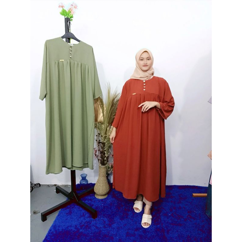Jual daster jumbo/MIDI DRES jumbo/daster MIDI jumbo/gamis jumbo/ gamis ...