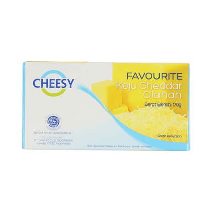 Jual Cheesy Favourite Cheddar Cheese 160gr | Shopee Indonesia