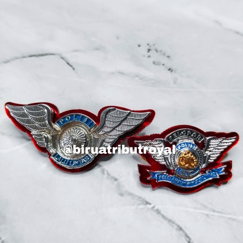 Jual PIN PELOPOR LANTAS POLRI / PIN LALU LINTAS POLRI / WING LANTAS ...