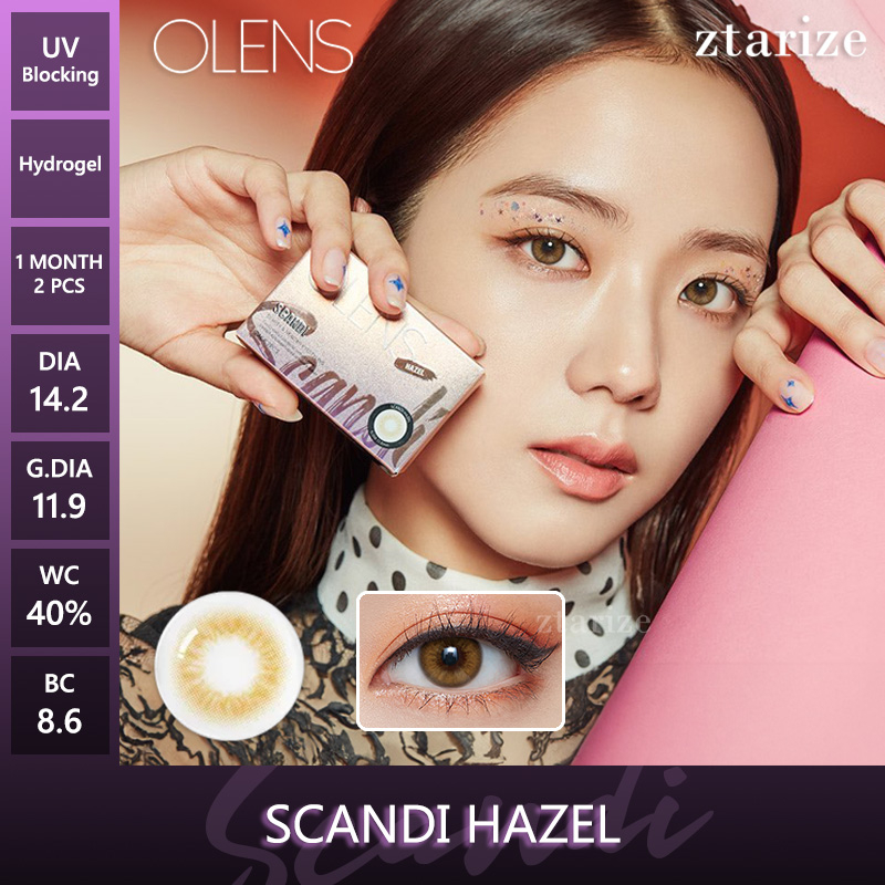 Jual ztarize - Ready Stock - OLENS Scandi Hazel 1 Month Soft Contact ...
