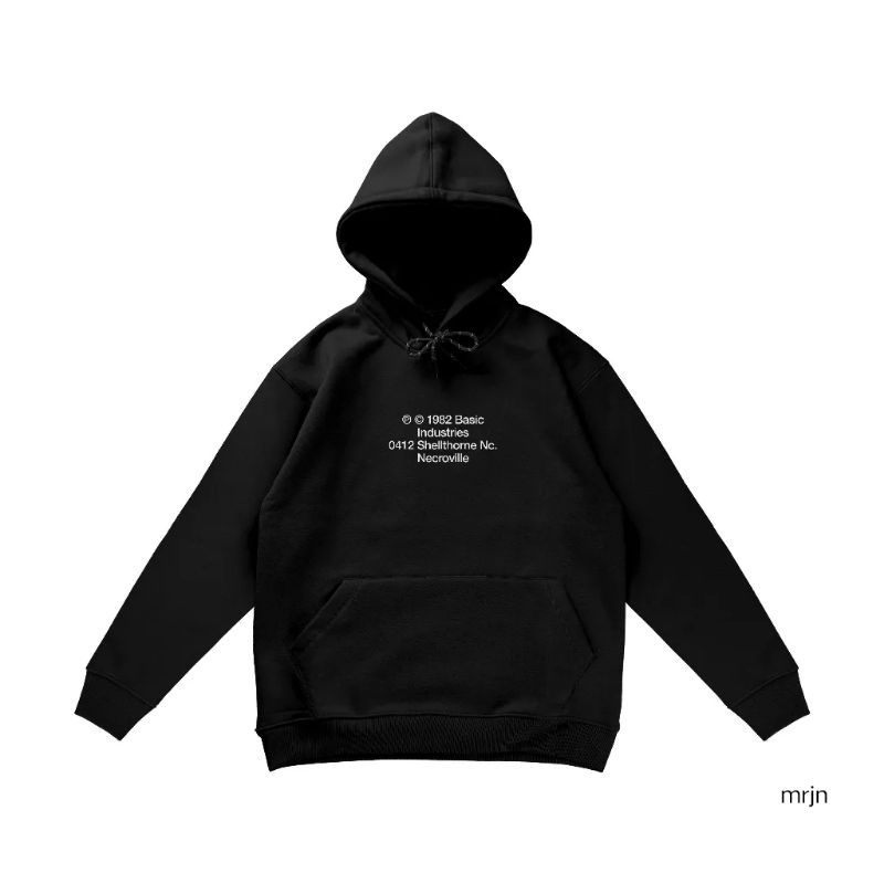 Jual Hoodie MRJN casual black unisex jaket sweater distro | Shopee ...